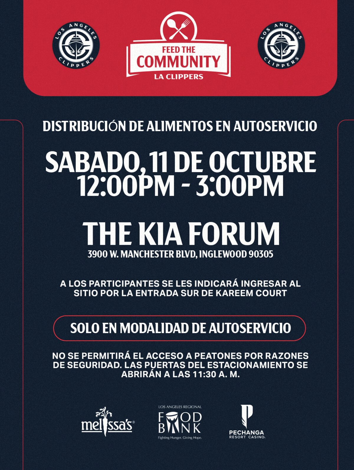 Join Us for Feed the Community – Free Food Distribution at Kia Forum ...