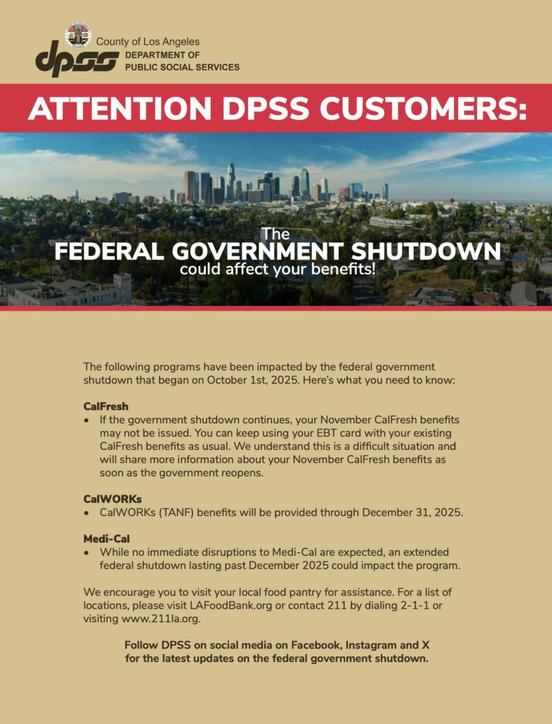 DPSS Shutdown Updates - Barrio Action Youth & Community Center